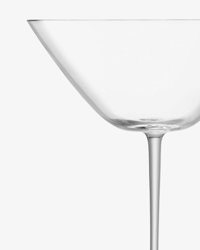 Martini Glass x 2 9oz, Clear | Bar Culture | LSA Drinkware
