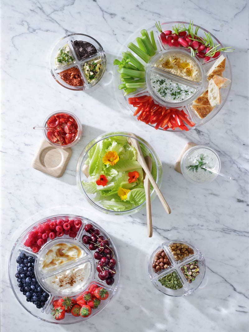 Platters Segmented oak platter dish Trays & Platters etna.com.pe