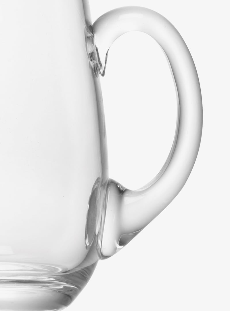 Beer Tankard Curved 750ml, Clear | Bar Collection | LSA Drinkware
