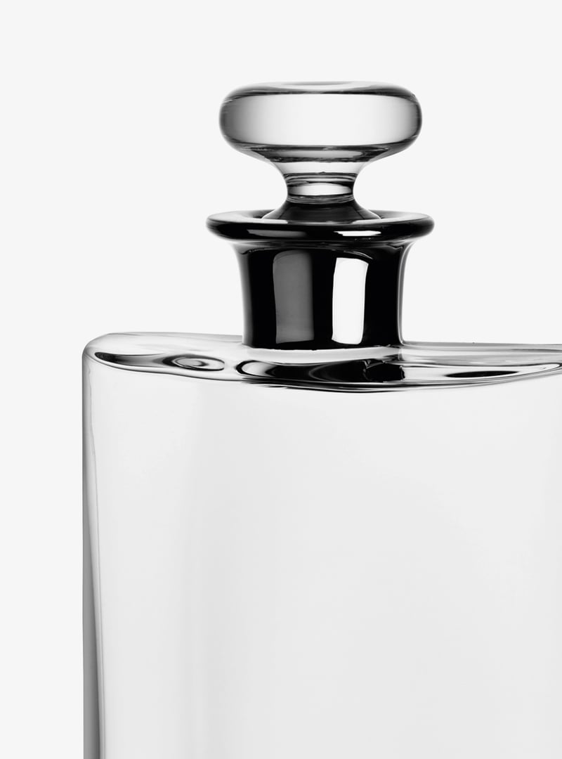 Decanter 800ml, Clear/Platinum Neck | Flask Collection | LSA Drinkware