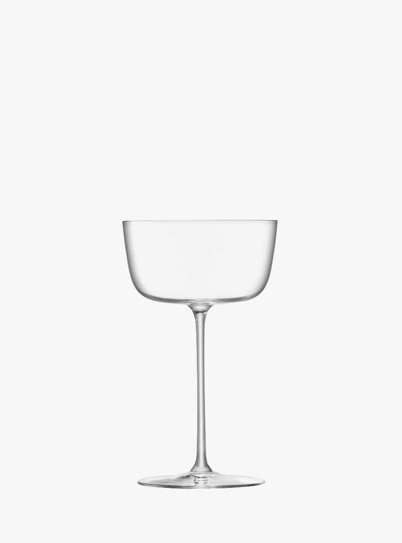 Cocktail Saucer x 4 240ml, Clear | Borough Collection | LSA Drinkware