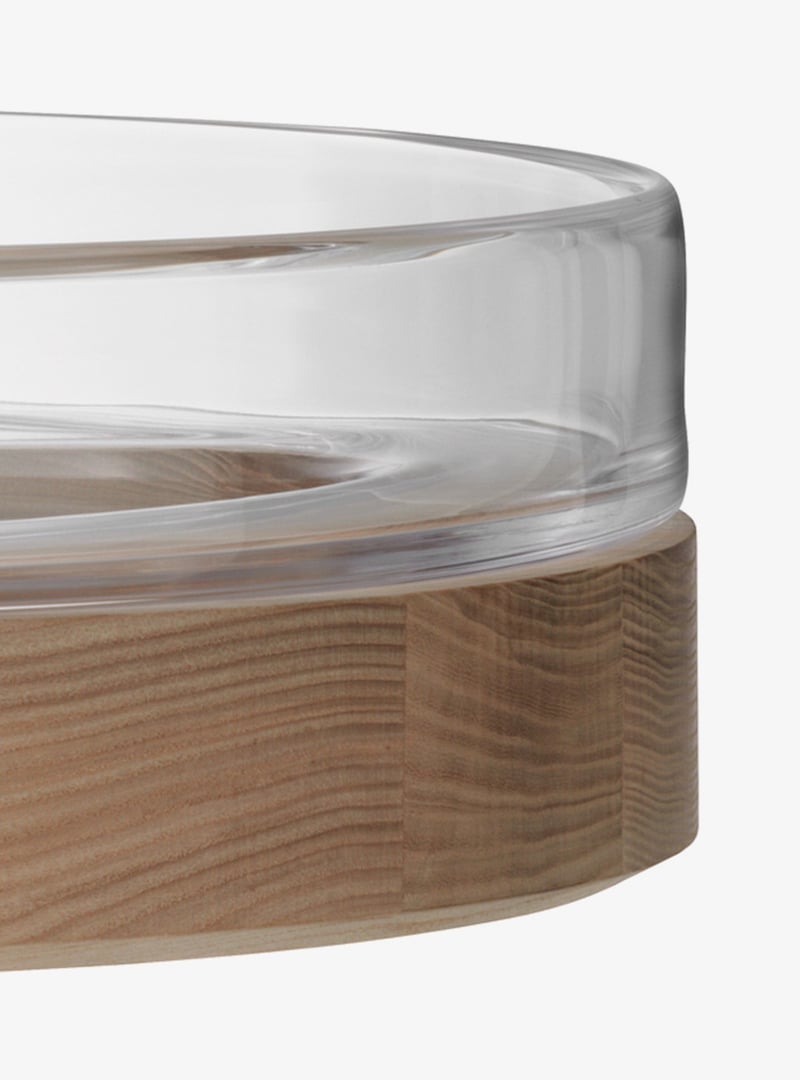 Bowl & Ash Base 31cm, Clear | Lotta Collection | LSA Tableware