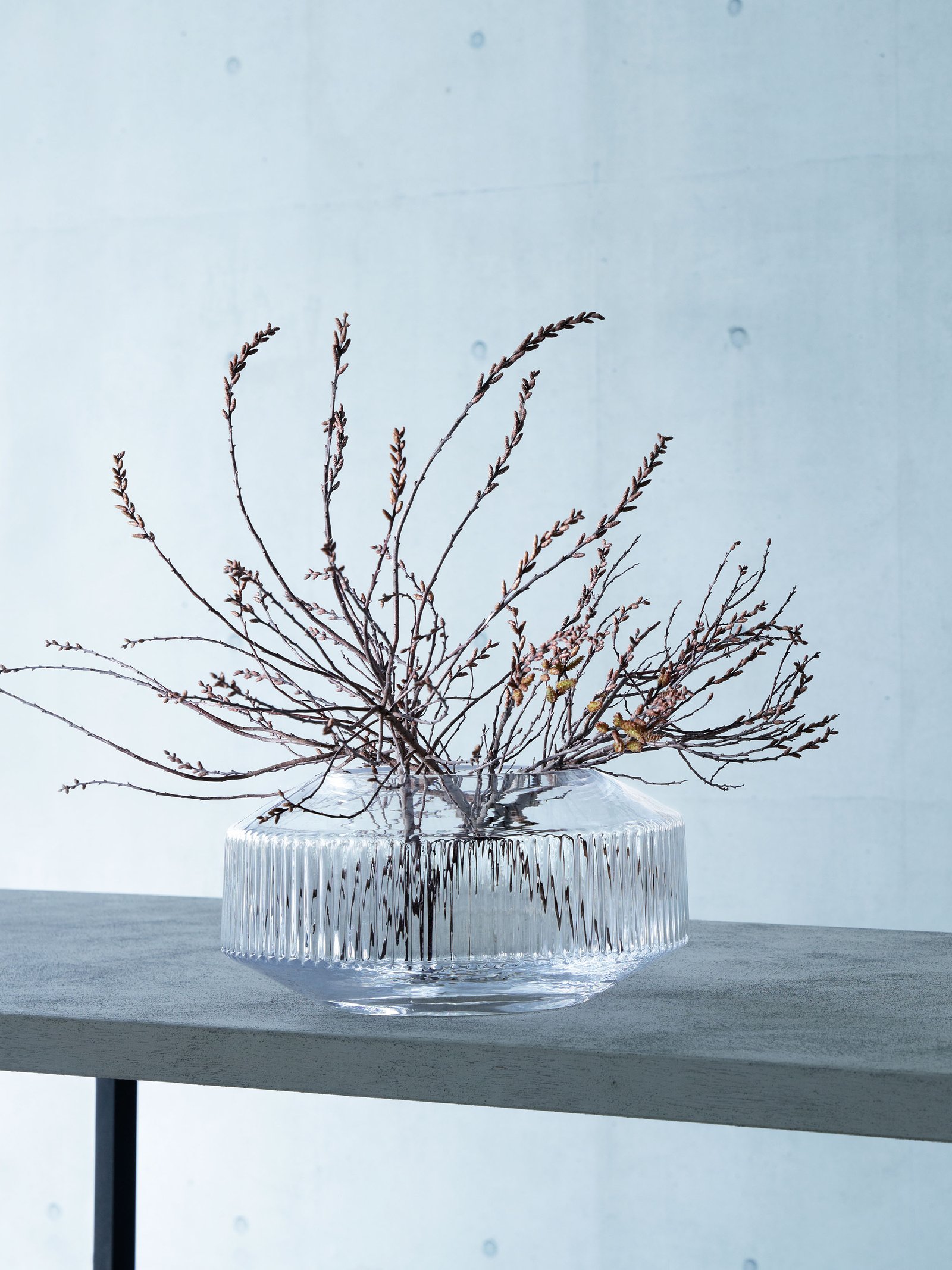 Wide Vase H14cm, Clear | Rotunda Collection | LSA Interior