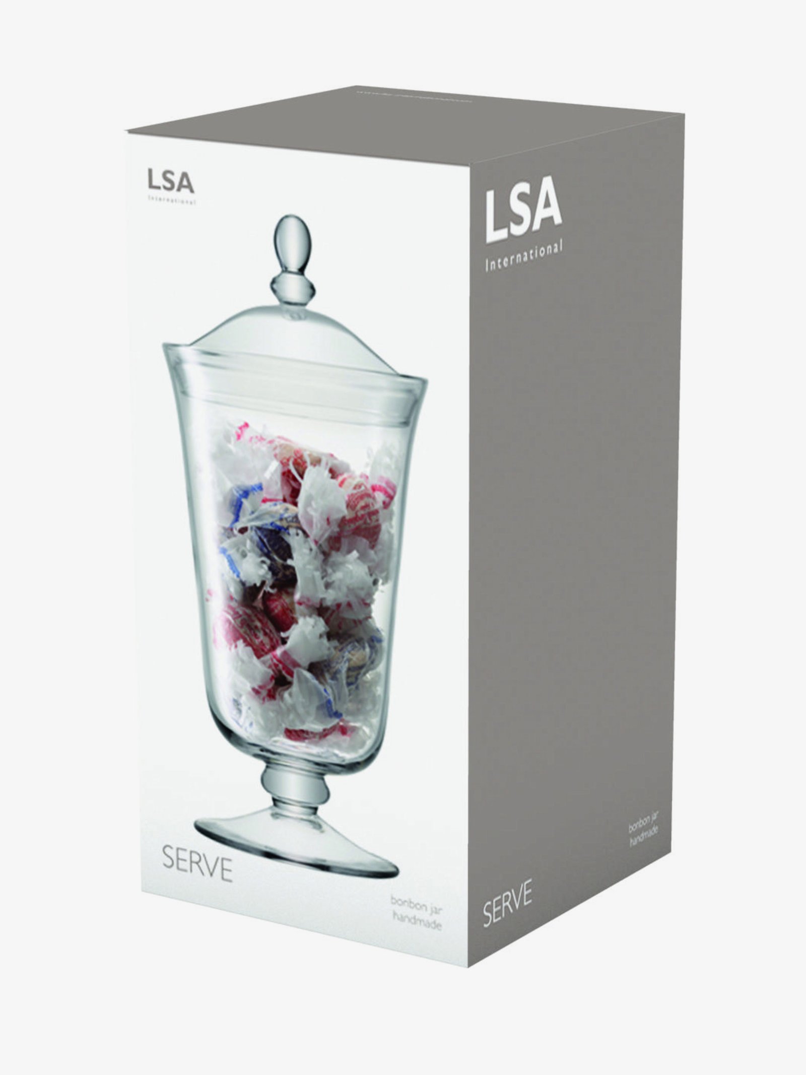 Bonbon Jar H38cm, Clear | Serve Collection | LSA Tableware