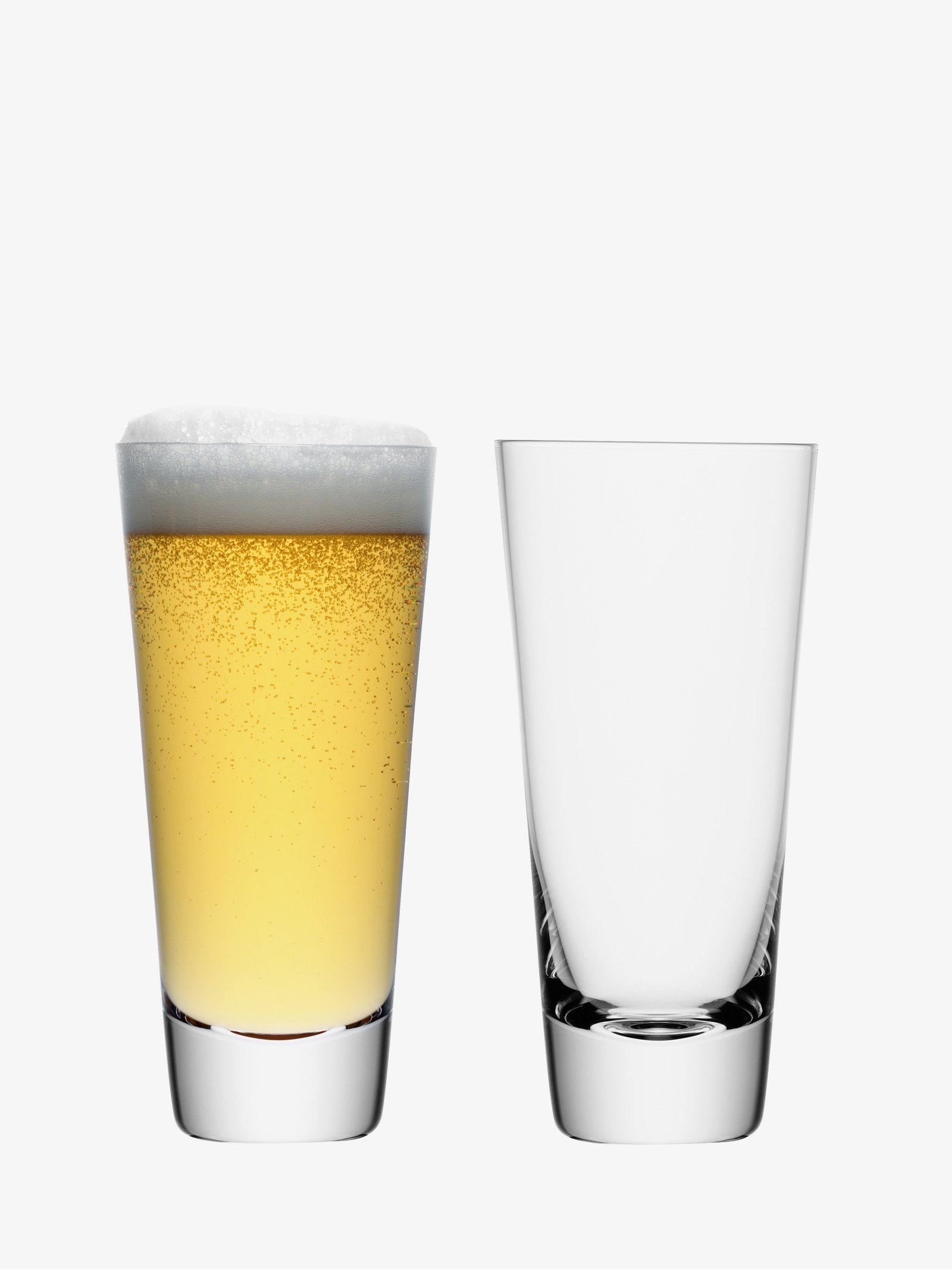 Lager Glass x 2 600ml, Clear | Madrid Collection | LSA Drinkware