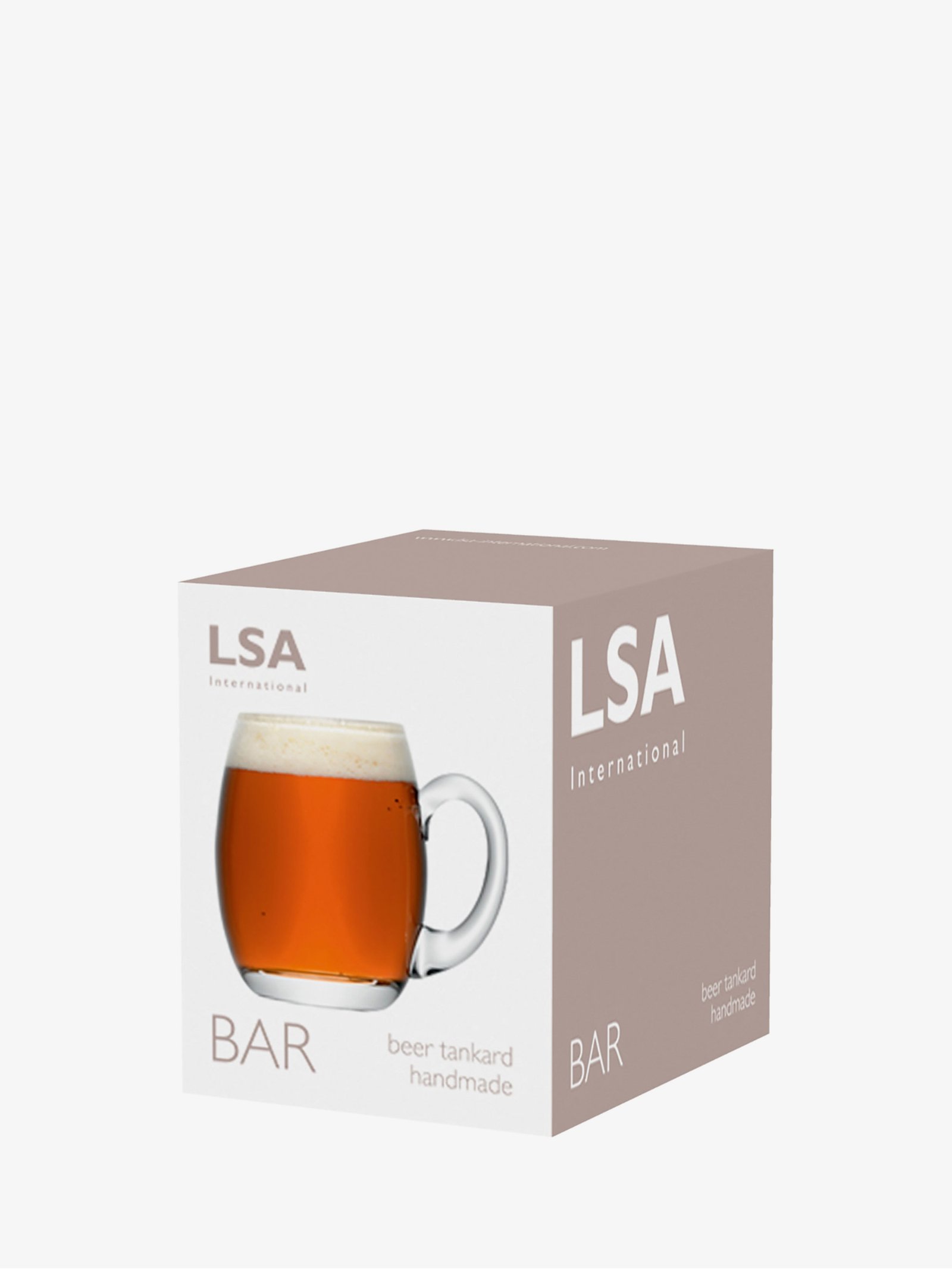 Beer Tankard 500ml, Clear | Bar Collection | LSA Drinkware