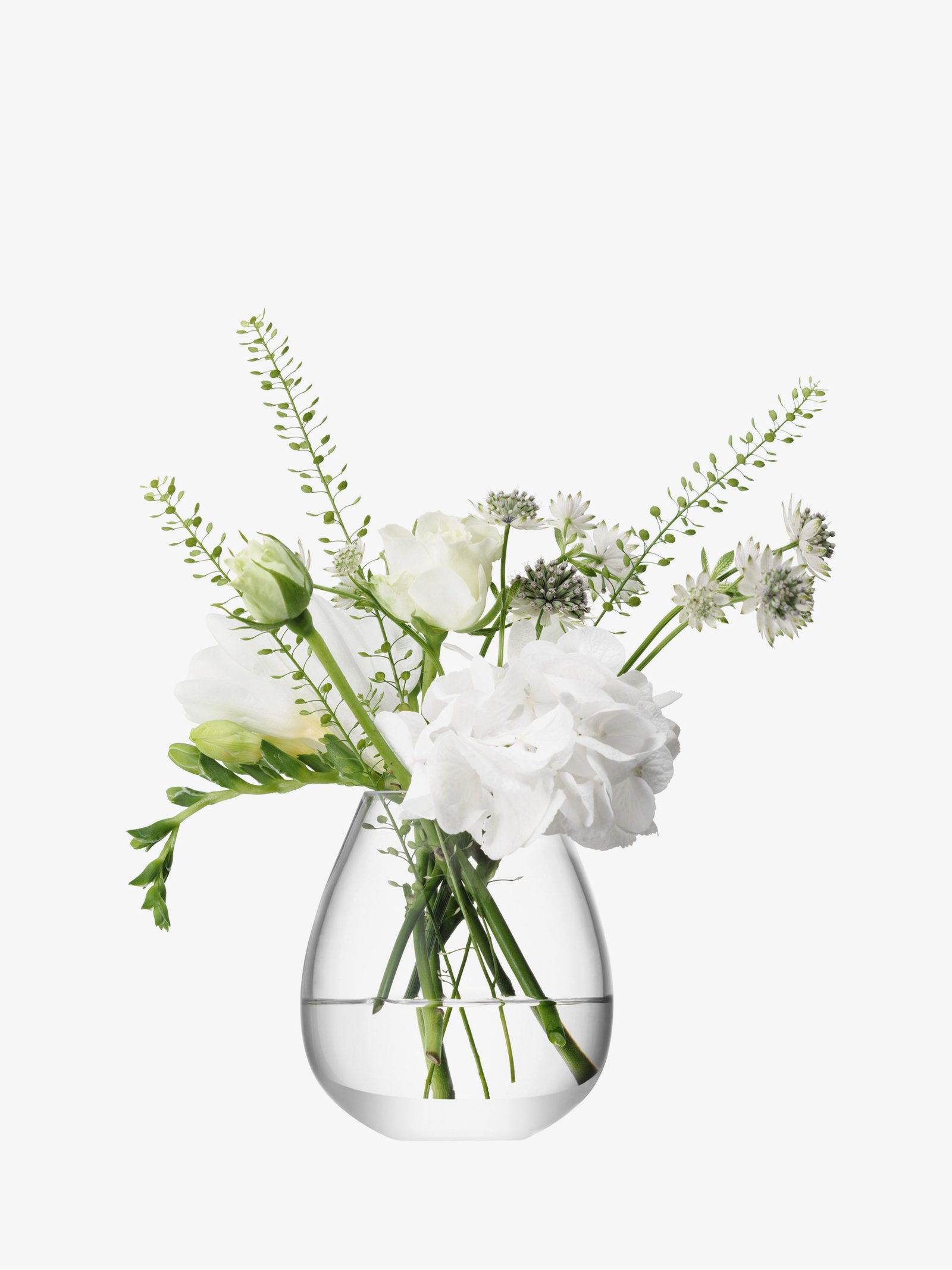 Mini Table Vase H9.5cm, Clear | Flower Collection | LSA Interior