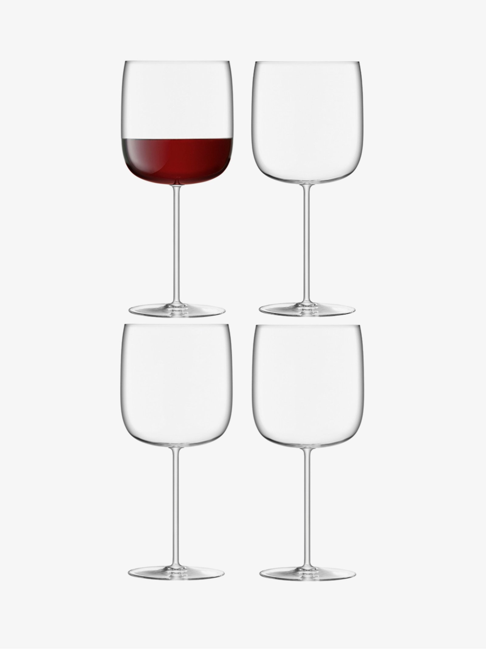 Grand Cru Glass x 4 660ml, Clear | Borough Collection | LSA Drinkware