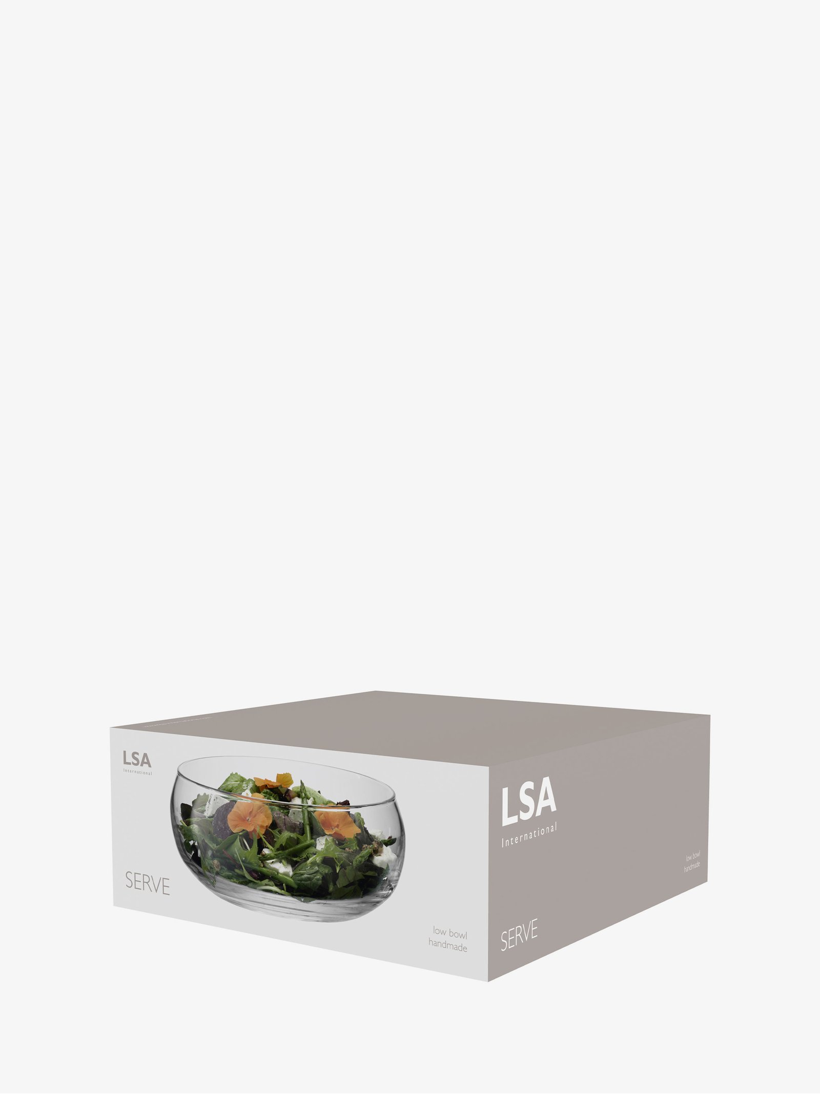 Low Bowl 27.5cm, Clear | Serve Collection | LSA Tableware