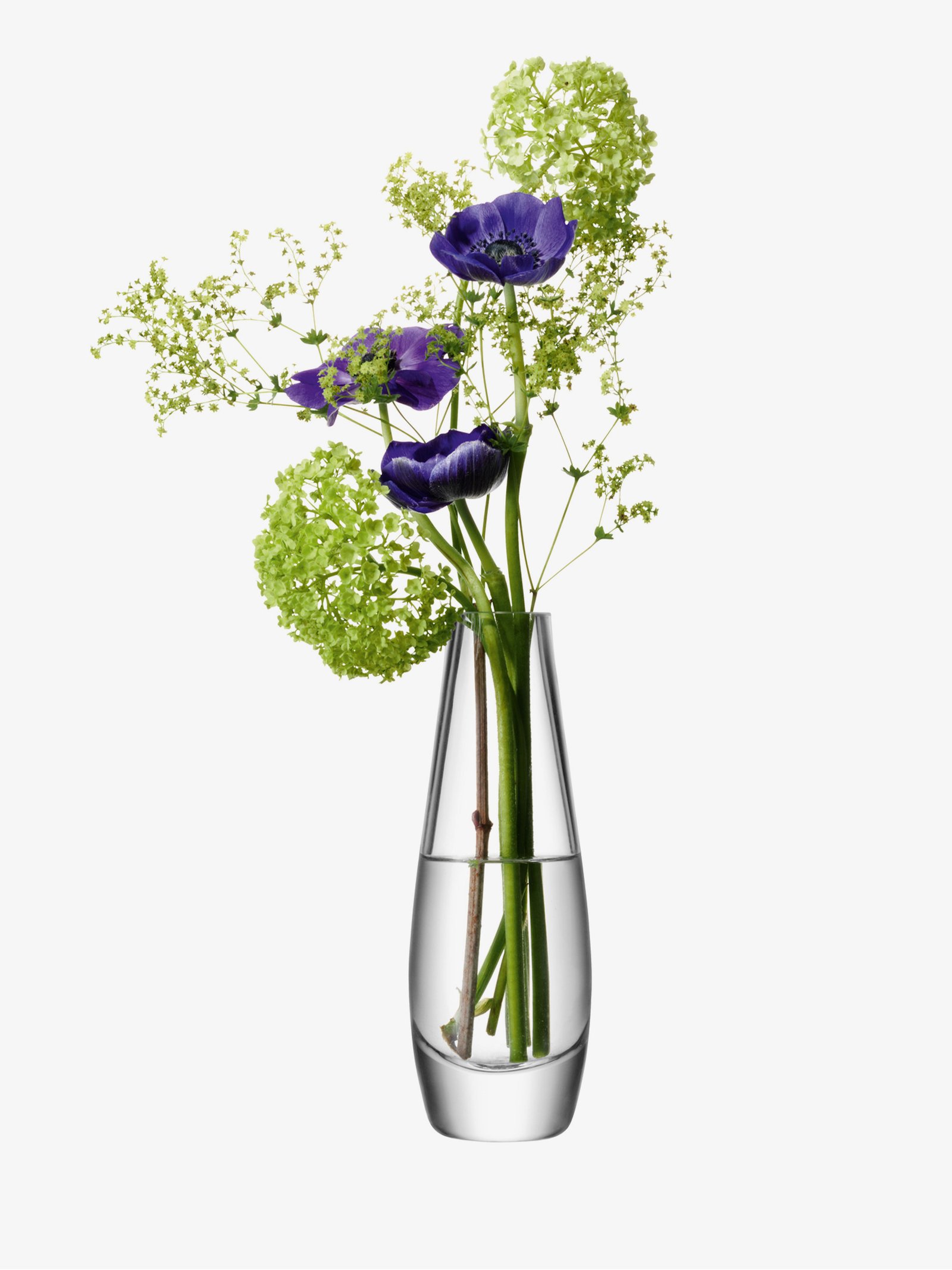 Single Stem Vase H17cm, Clear | Flower Collection | LSA Interior