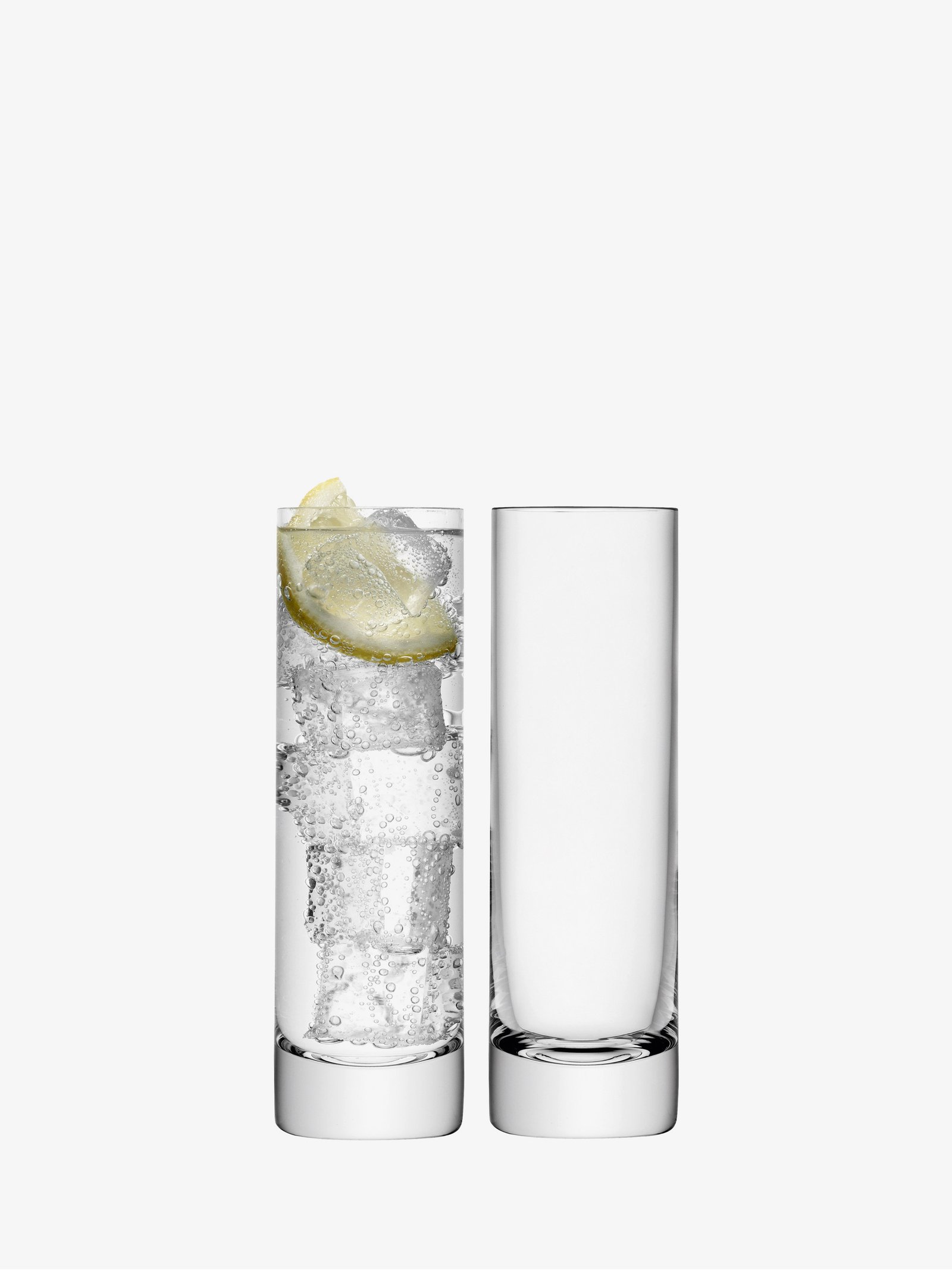 Long Drink Glass x 2 8oz, Clear | Bar | LSA Drinkware
