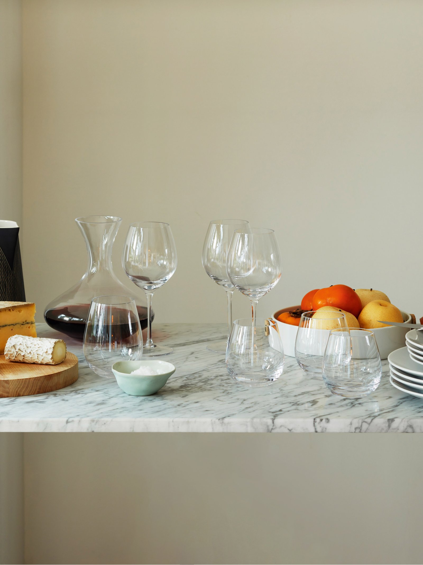 Stemless White Wine x 2 13oz, Clear | Wine | LSA Drinkware