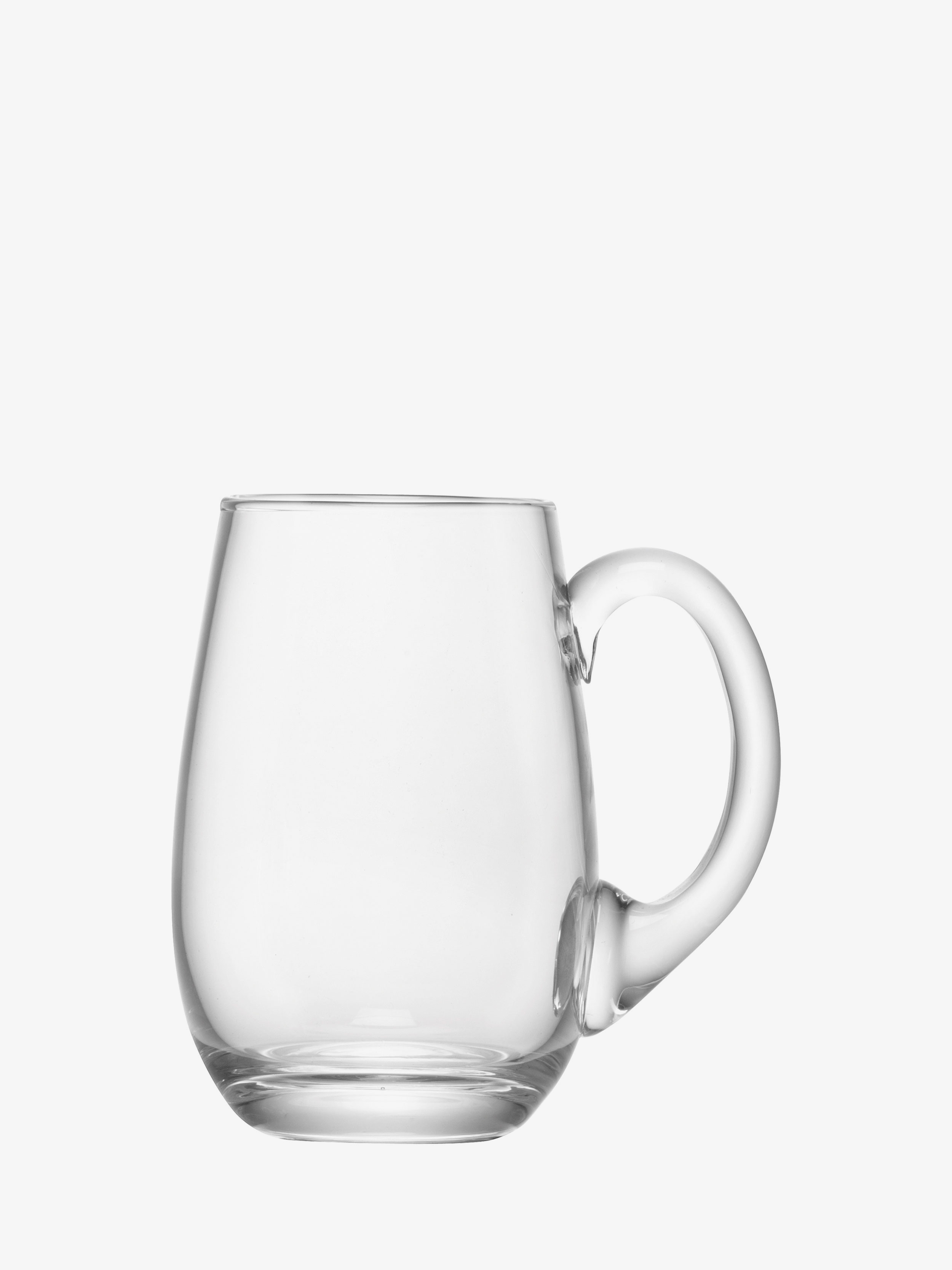 Beer Tankard Curved 750ml, Clear | Bar Collection | LSA Drinkware