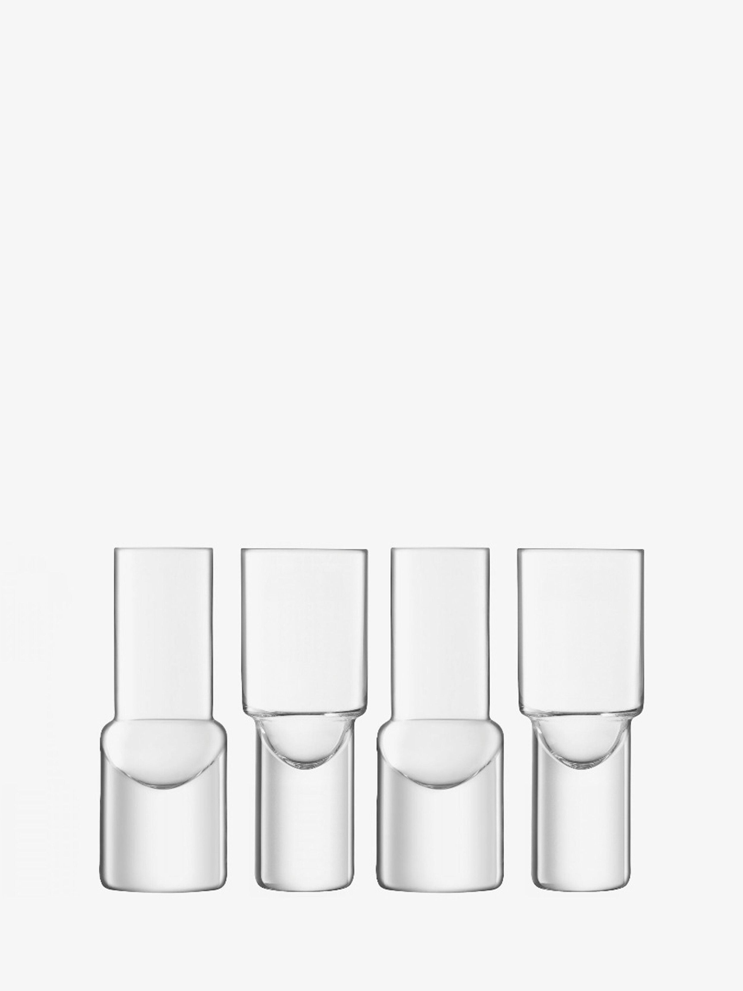 Shot Glass x 4 2oz, Clear | Vodka | LSA Drinkware