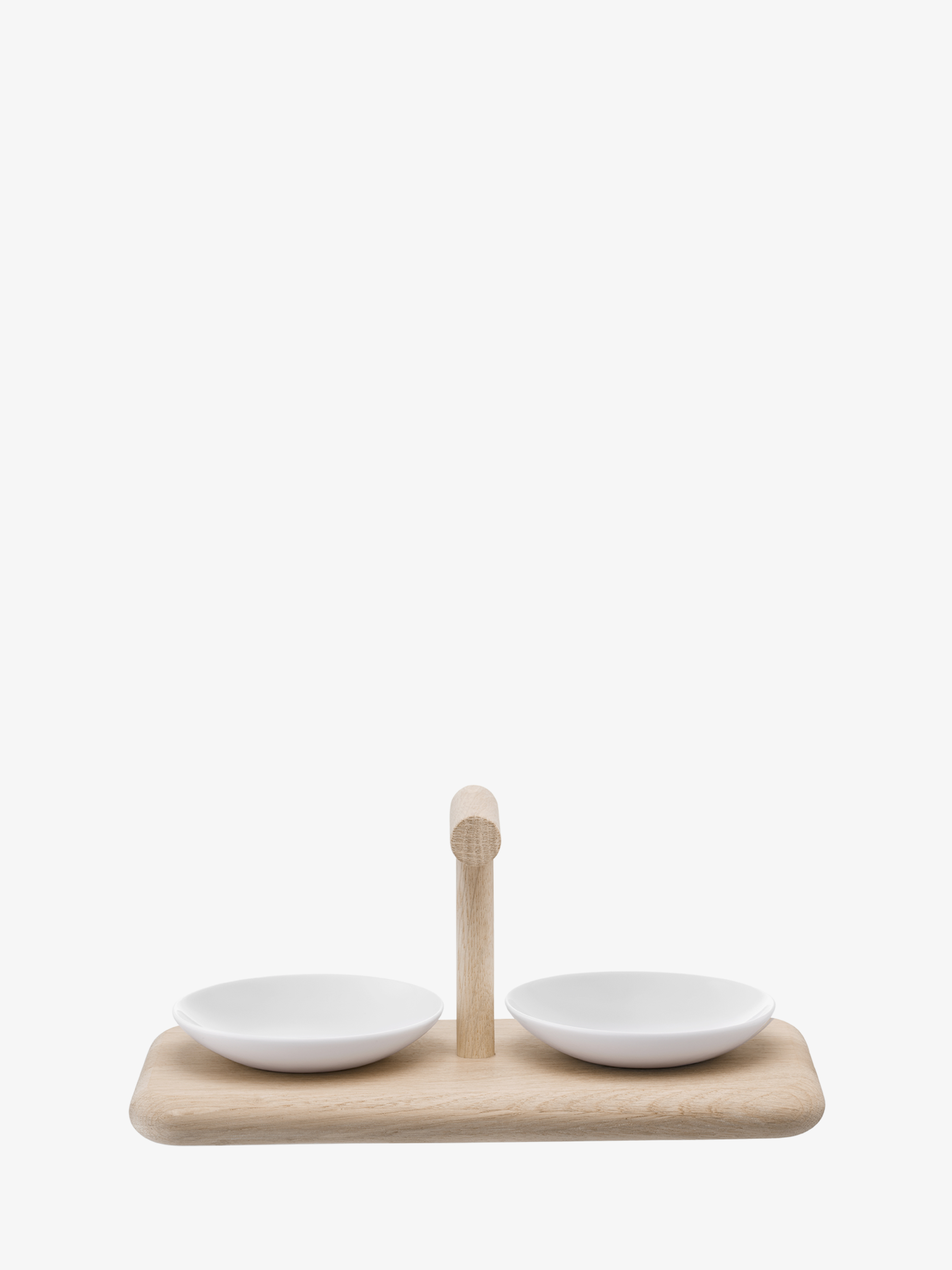Condiment Set & Oak Base L27cm | Dine | LSA Tableware
